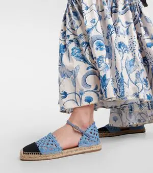 AQUAZZURA Sunburst Raffia Espadrille Sandals