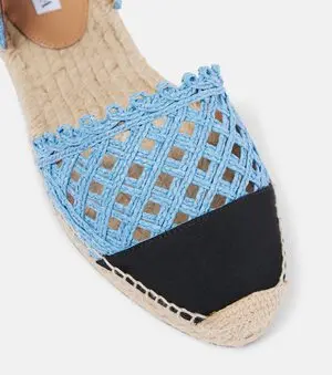 AQUAZZURA Sunburst Raffia Espadrille Sandals