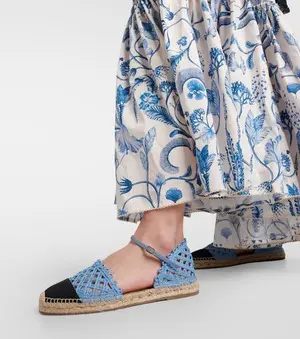 AQUAZZURA Sunburst Raffia Espadrille Sandals