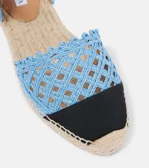 AQUAZZURA Sunburst Raffia Espadrille Sandals