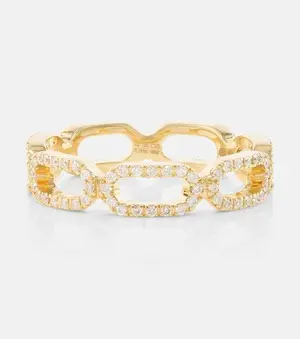 BUCHERER FINE JEWELLERY Link Ring With Diamonds - Gold