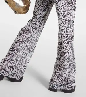 BANANHOT Zebra-print Wide-leg Pants