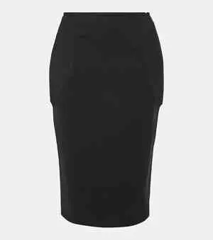 Alaïa Ruched Pencil Skirt
