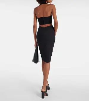 Alaïa Ruched Pencil Skirt