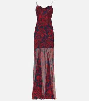 Dries Van Noten Printed Maxi Dress - Multicoloured