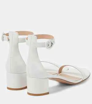 GIANVITO ROSSI Gaeta 45 Leather Sandals - White