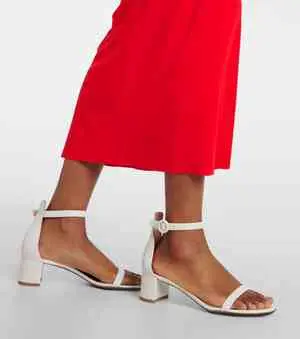 GIANVITO ROSSI Gaeta 45 Leather Sandals - White