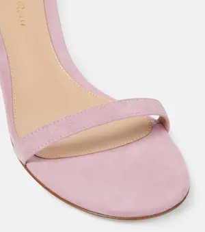 GIANVITO ROSSI Gaeta 45 Suede Sandals - Pink