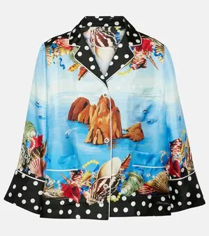 Dolce & Gabbana Capri Printed Silk Shirt - Multicoloured