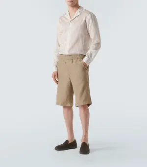 Giorgio Armani Canvas Bermuda Shorts