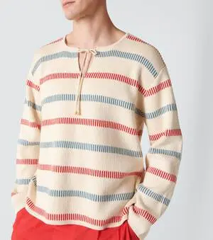 BODE Bay Stripe Cotton Sweater