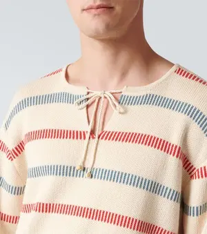 BODE Bay Stripe Cotton Sweater