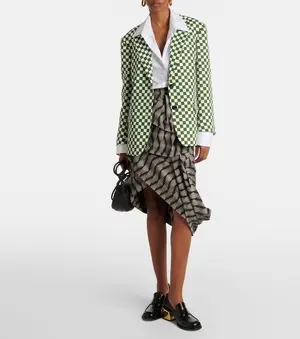 Dries Van Noten Checked Single-breasted Blazer