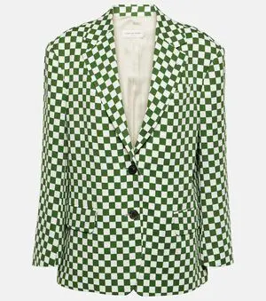 Dries Van Noten Checked Single-breasted Blazer - Multicoloured