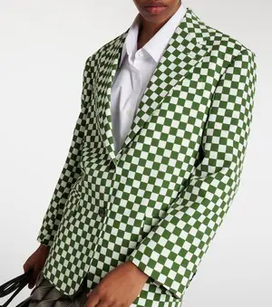 Dries Van Noten Checked Single-breasted Blazer