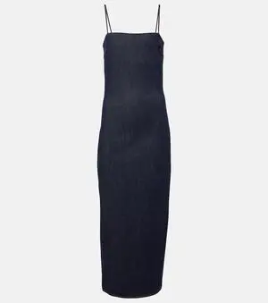 AZZEDINE ALAIA Alaïa Denim Midi Dress