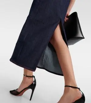 AZZEDINE ALAIA Alaïa Denim Midi Dress