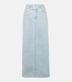 AGOLDE Astrid Slice Denim Maxi Skirt