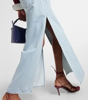 AGOLDE Astrid Slice Denim Maxi Skirt