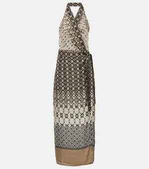 Brunello Cucinelli Printed Silk Maxi Dress - Multicoloured