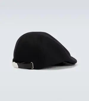 Giorgio Armani Wool And Cashmere-blend Flat Cap