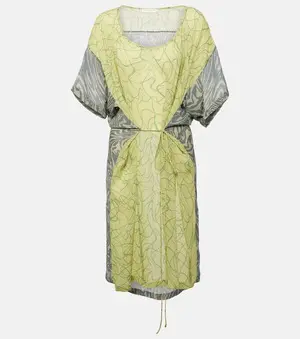 Dries Van Noten Printed Georgette Minidress