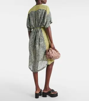 Dries Van Noten Printed Georgette Minidress