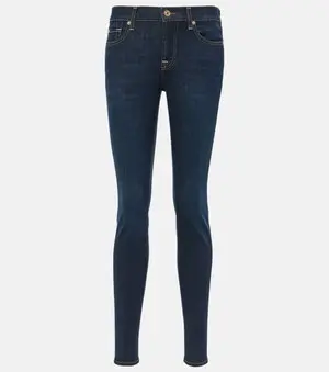 7 For All Mankind The Skinny Mid-rise Jeans