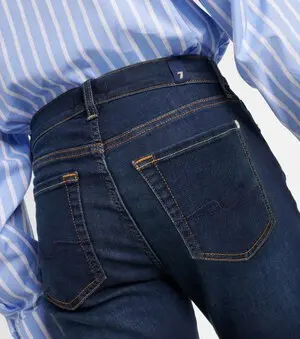 7 For All Mankind The Skinny Mid-rise Jeans