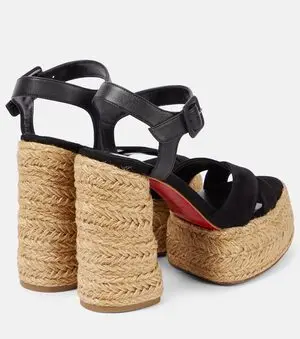 CHRISTIAN LOUBOUTIN Super Calakala 130 Espadrille Sandals - Black