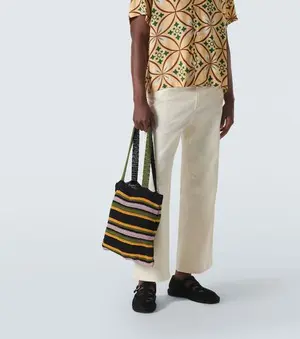 BODE Harbor Stripe Crochet Tote