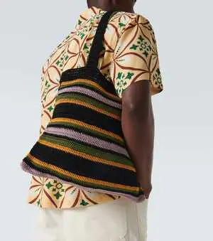 BODE Harbor Stripe Crochet Tote
