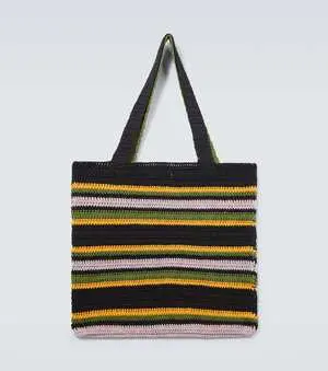 BODE Harbor Stripe Crochet Tote