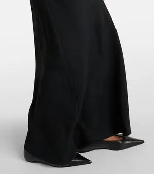 AMI Paris Crêpe Maxi Skirt - Black