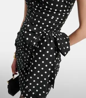 Dolce & Gabbana Polka-dot Cotton-blend Minidress