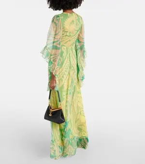 Etro Printed Silk Maxi Dress