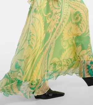 Etro Printed Silk Maxi Dress