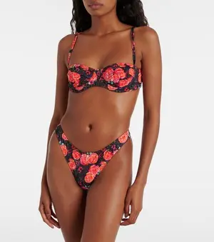 BANANHOT Lenny Floral Bikini Top