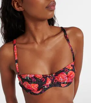 BANANHOT Lenny Floral Bikini Top