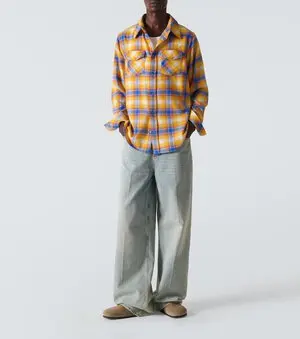 GOD'S TRUE CASHMERE Tartan Cashmere Shirt - Multicoloured