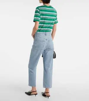 AGOLDE 90's Crop Mid-rise Straight Jeans