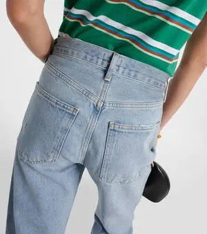 AGOLDE 90's Crop Mid-rise Straight Jeans