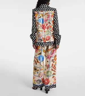 Dolce & Gabbana Capri Printed Silk Shirt