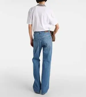 Brunello Cucinelli Mid-rise Wide-leg Jeans