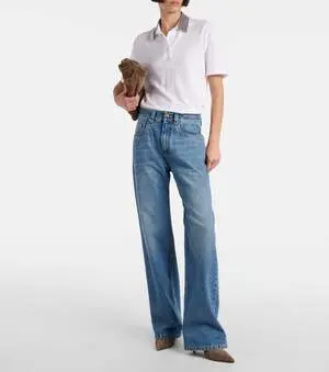 Brunello Cucinelli Mid-rise Wide-leg Jeans