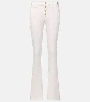 7 For All Mankind Mid-rise Bootcut Jeans - White