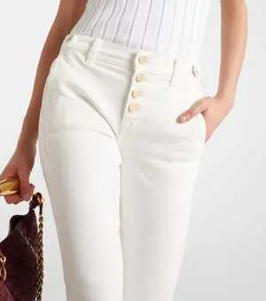 7 For All Mankind Mid-rise Bootcut Jeans - White