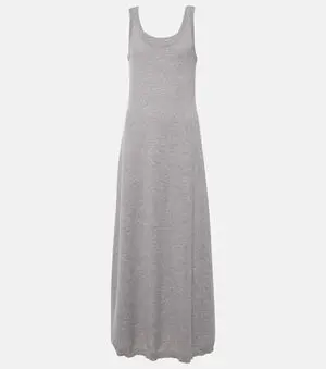 Brunello Cucinelli Cashmere Maxi Dress - Grey