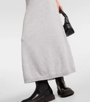 Brunello Cucinelli Cashmere Maxi Dress - Grey