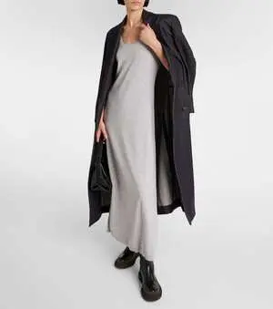 Brunello Cucinelli Cashmere Maxi Dress - Grey
